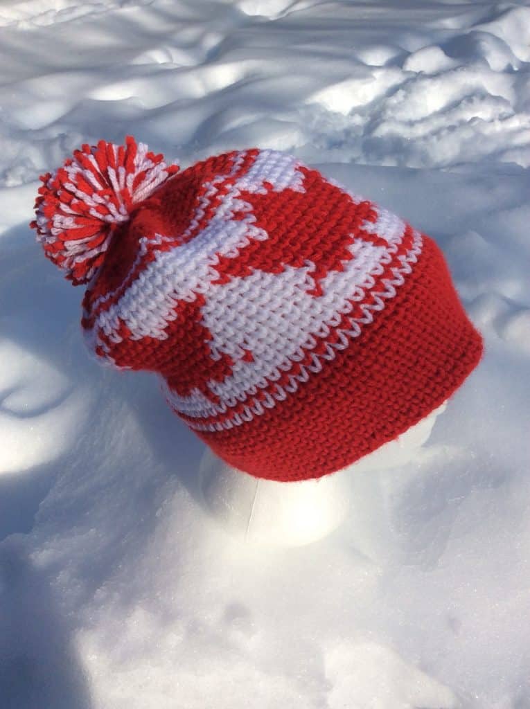 Maple Leaf Toque (hat!) - a free crochet pattern | Rich Textures Crochet