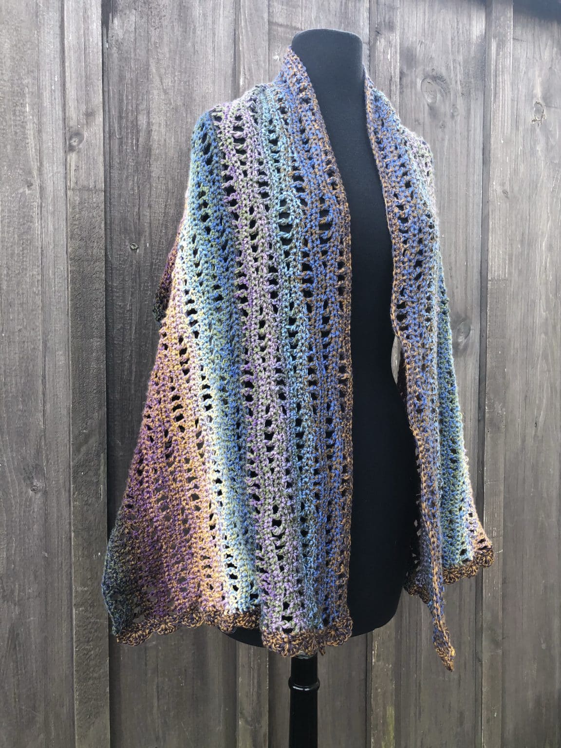 Rivers Shawl Free Crochet Pattern | Rich Textures Crochet