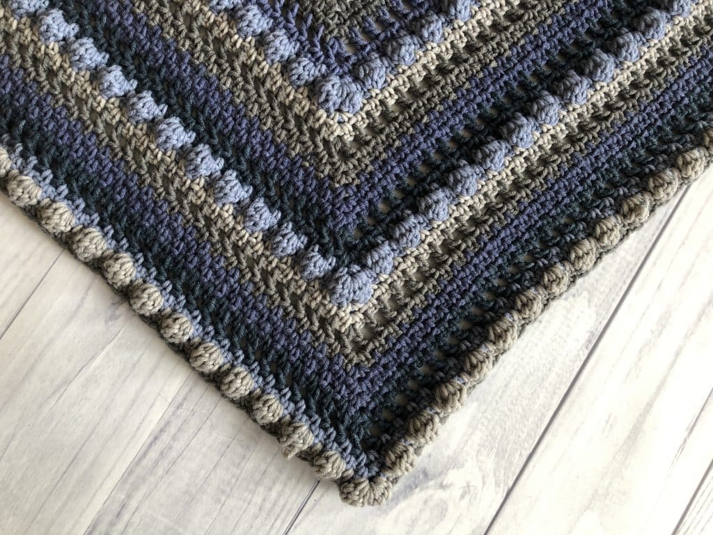 Stormy Seas Crochet Triangle Shawl | Rich Textures Crochet