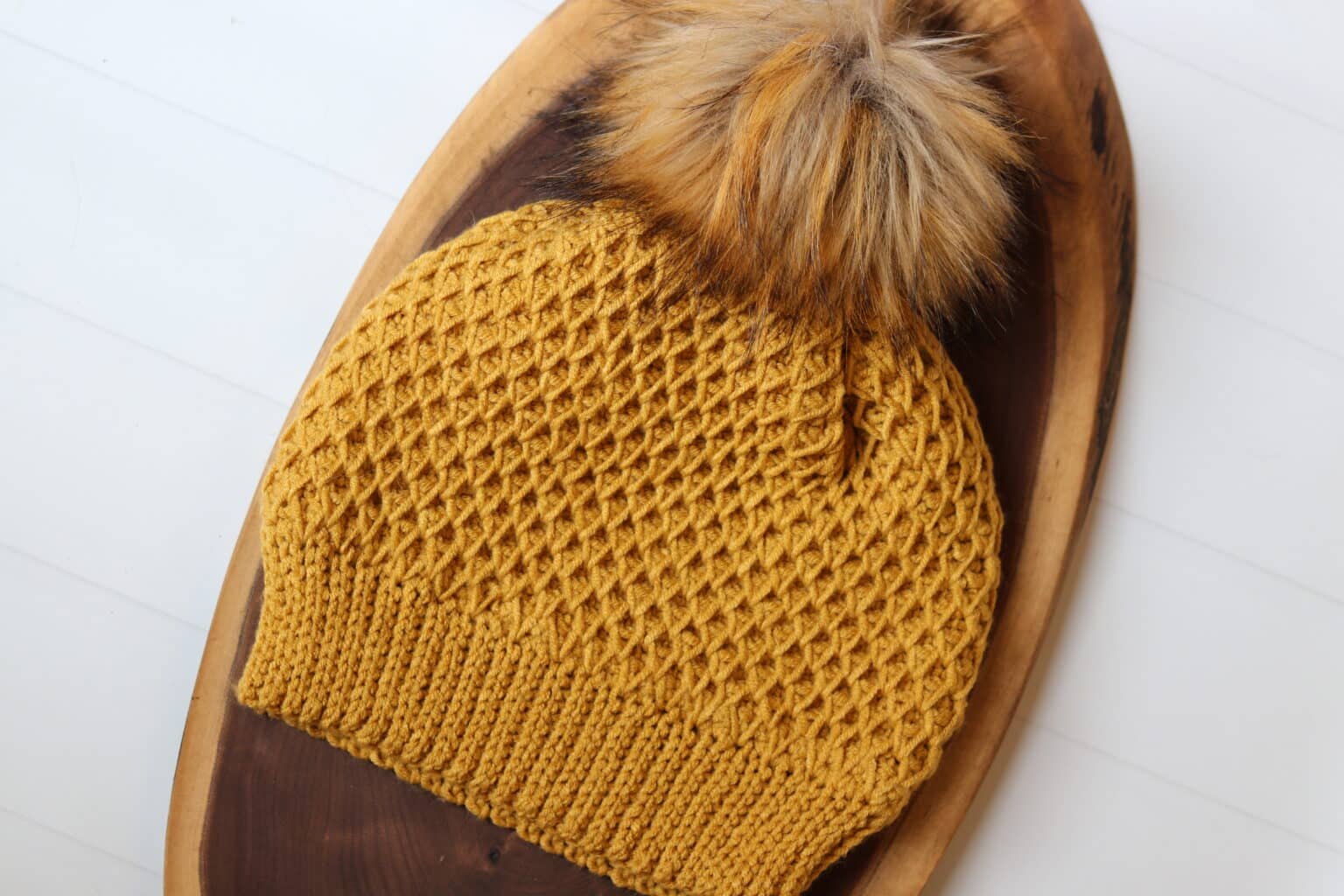 Honeycomb Beanie Crochet Pattern | Rich Textures Crochet
