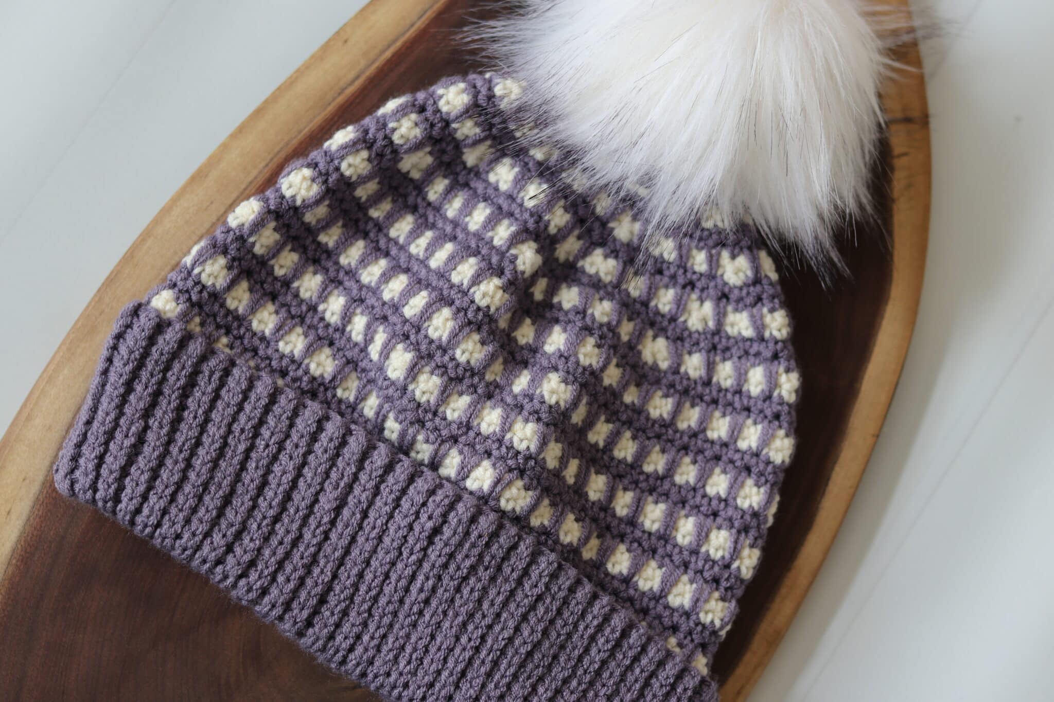 Amethyst Beanie Crochet Pattern | Rich Textures Crochet