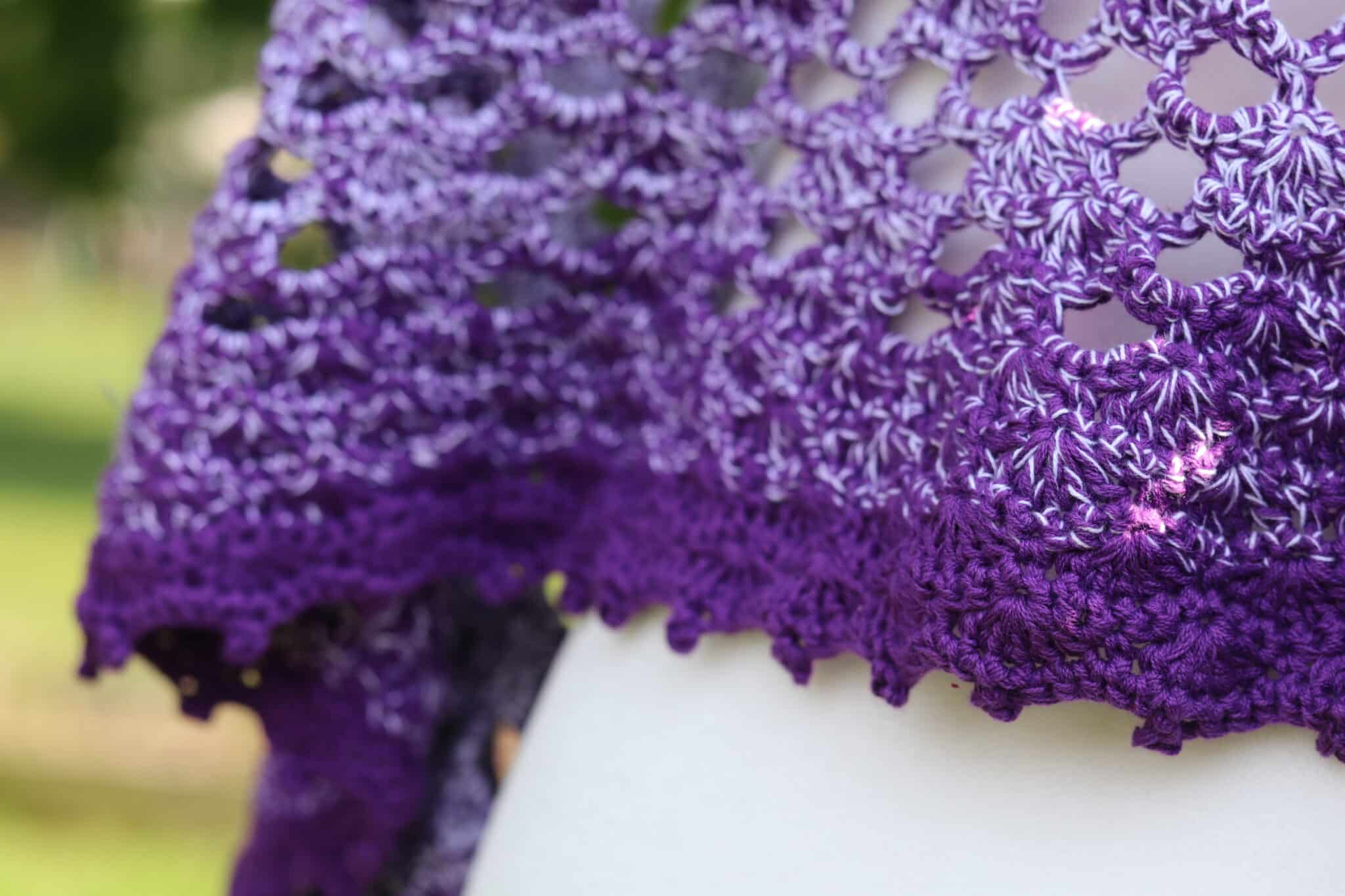 Amethyst Shawl Crochet Pattern | Rich Textures Crochet