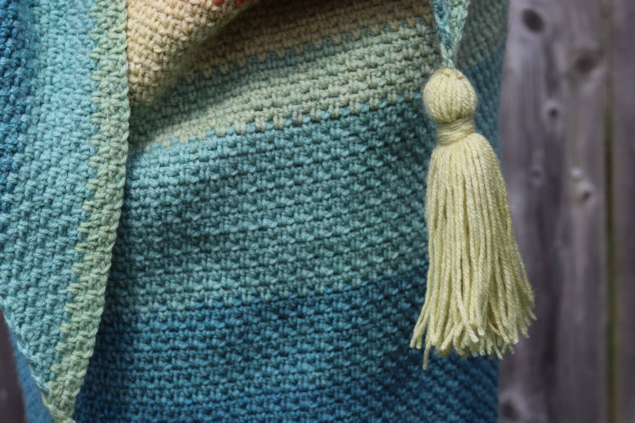 Happy Days Triangle Shawl Crochet Pattern | Rich Textures Crochet