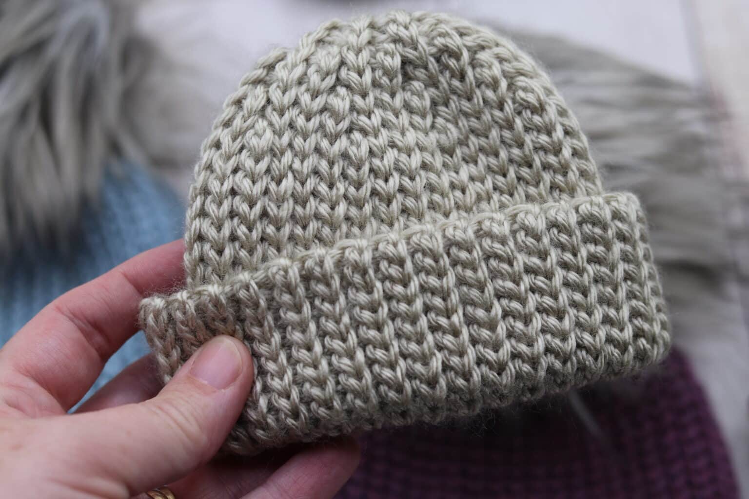 Children's Classic Knit Look Beanie Crochet Pattern | Rich Textures Crochet