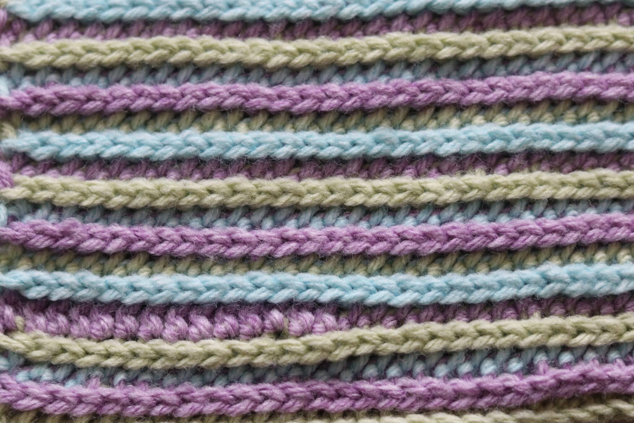 Three Colour Ribbing | How to Crochet | Rich Textures Crochet