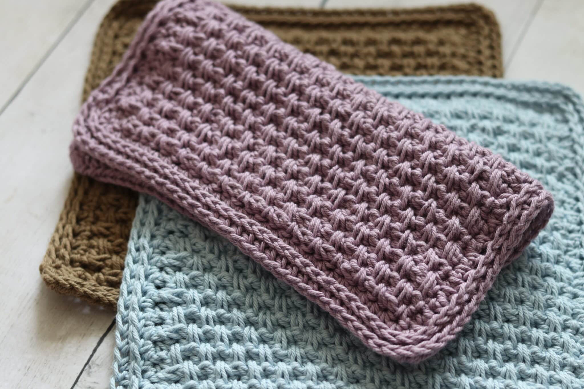 Linen Love Dishcloth Crochet Pattern | Rich Textures Crochet