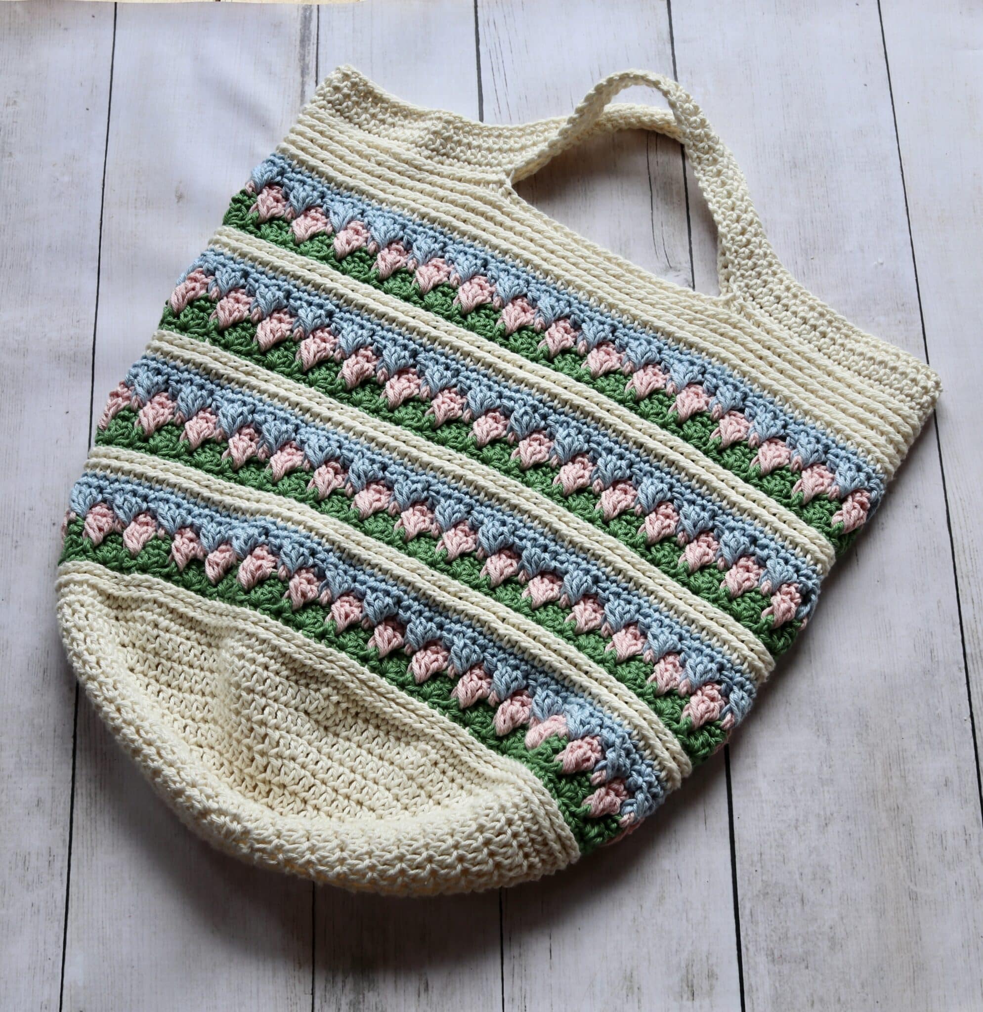 Garden Party Market Bag Crochet Pattern | Rich Textures Crochet